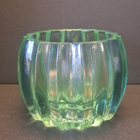 Accents | Heavy Vintage Green Glass Votive | Poshmark